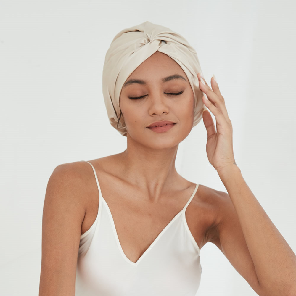 Silk Twisted Bonnet | 22 Momme | Double Lined | RachelSilk | United States