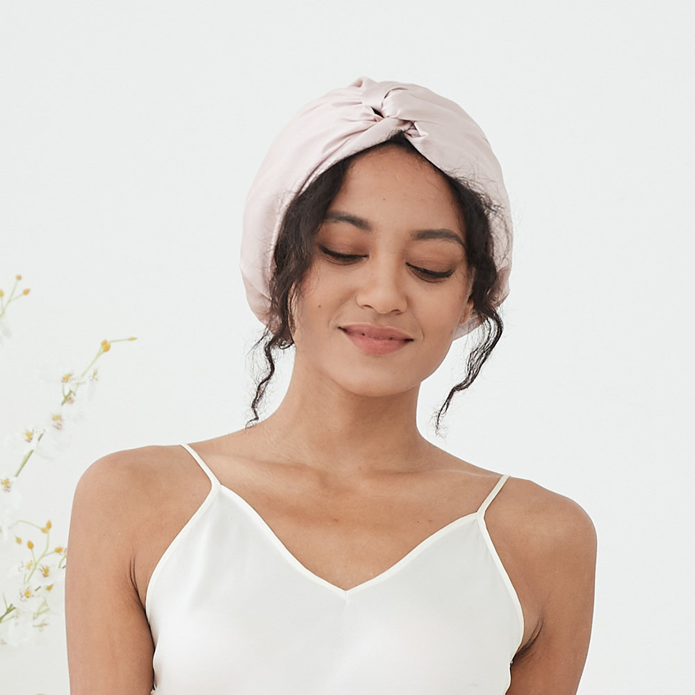 Silk Twisted Bonnet | 22 Momme | Double Lined | RachelSilk | United States