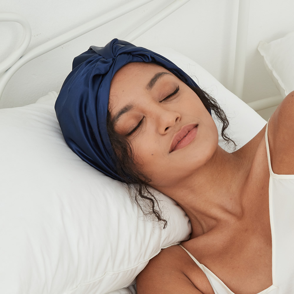 Silk Twisted Bonnet | 22 Momme | Double Lined | RachelSilk | United States