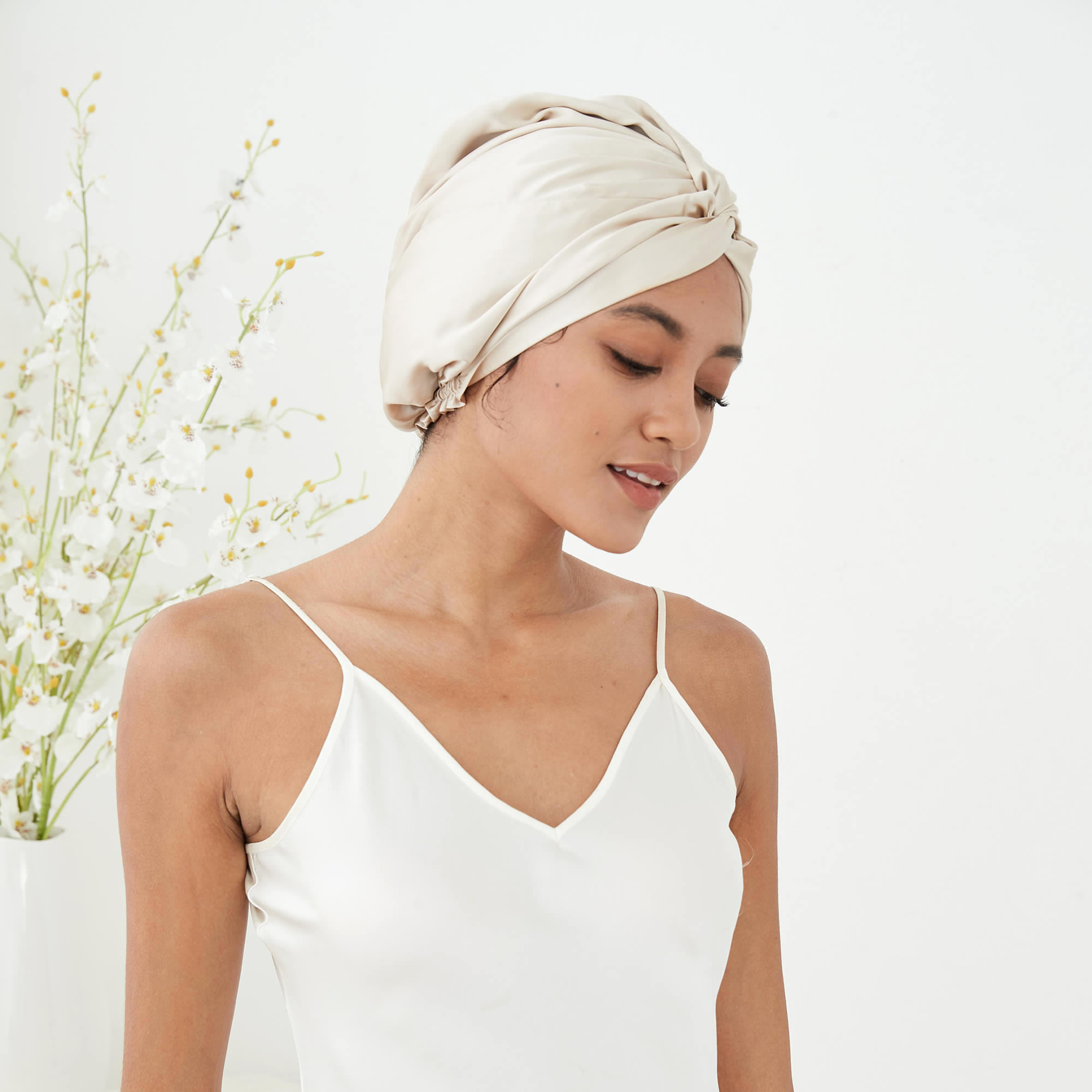 Silk Twisted Bonnet | 16 Momme | Double Layered | RachelSilk | United ...