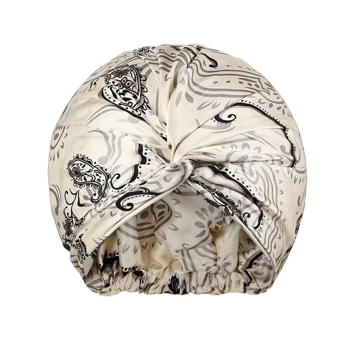 Silk Twisted Bonnet | Floral Print | Double Layered | RachelSilk ...