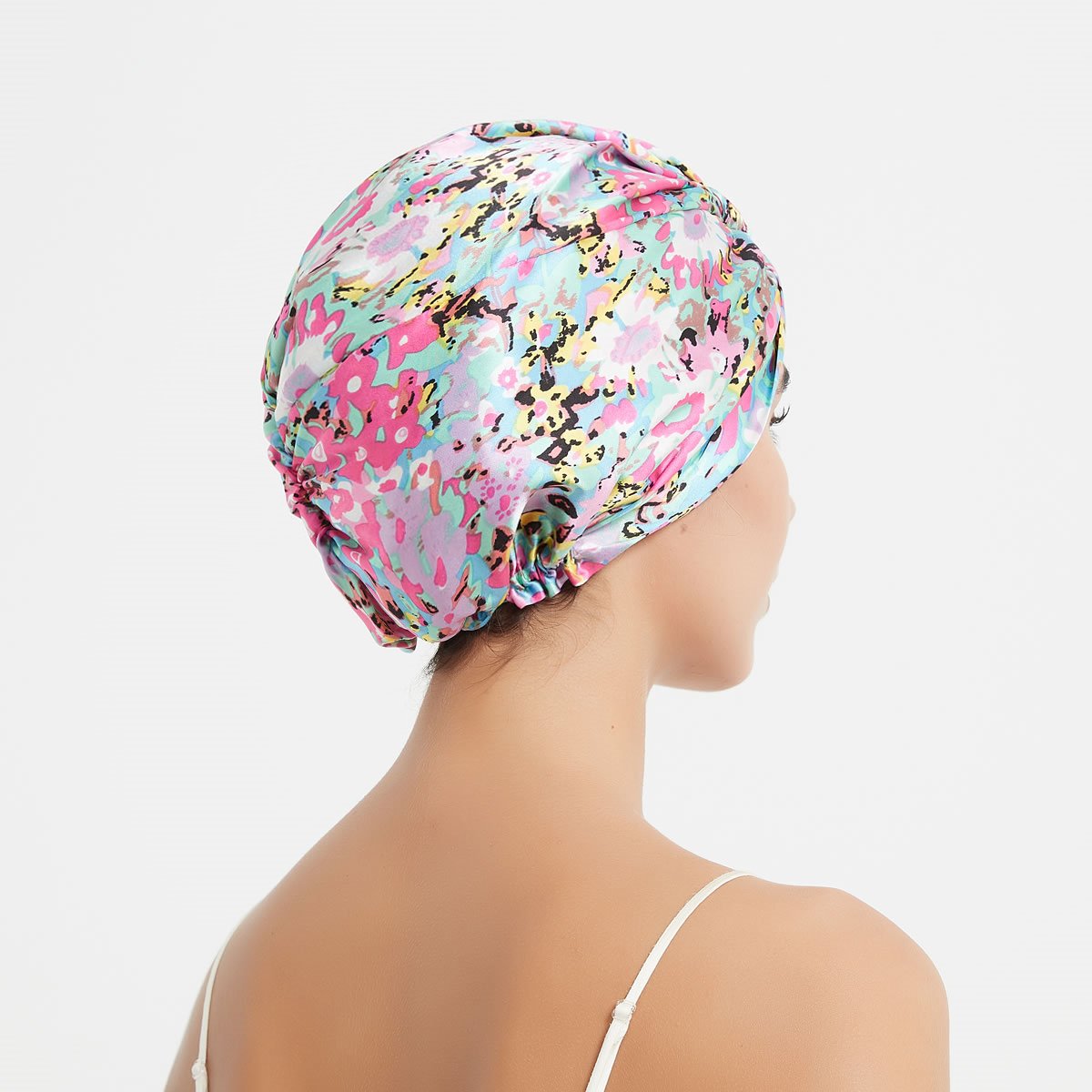 Silk Twisted Bonnet | Floral Print | Double Layered | RachelSilk ...