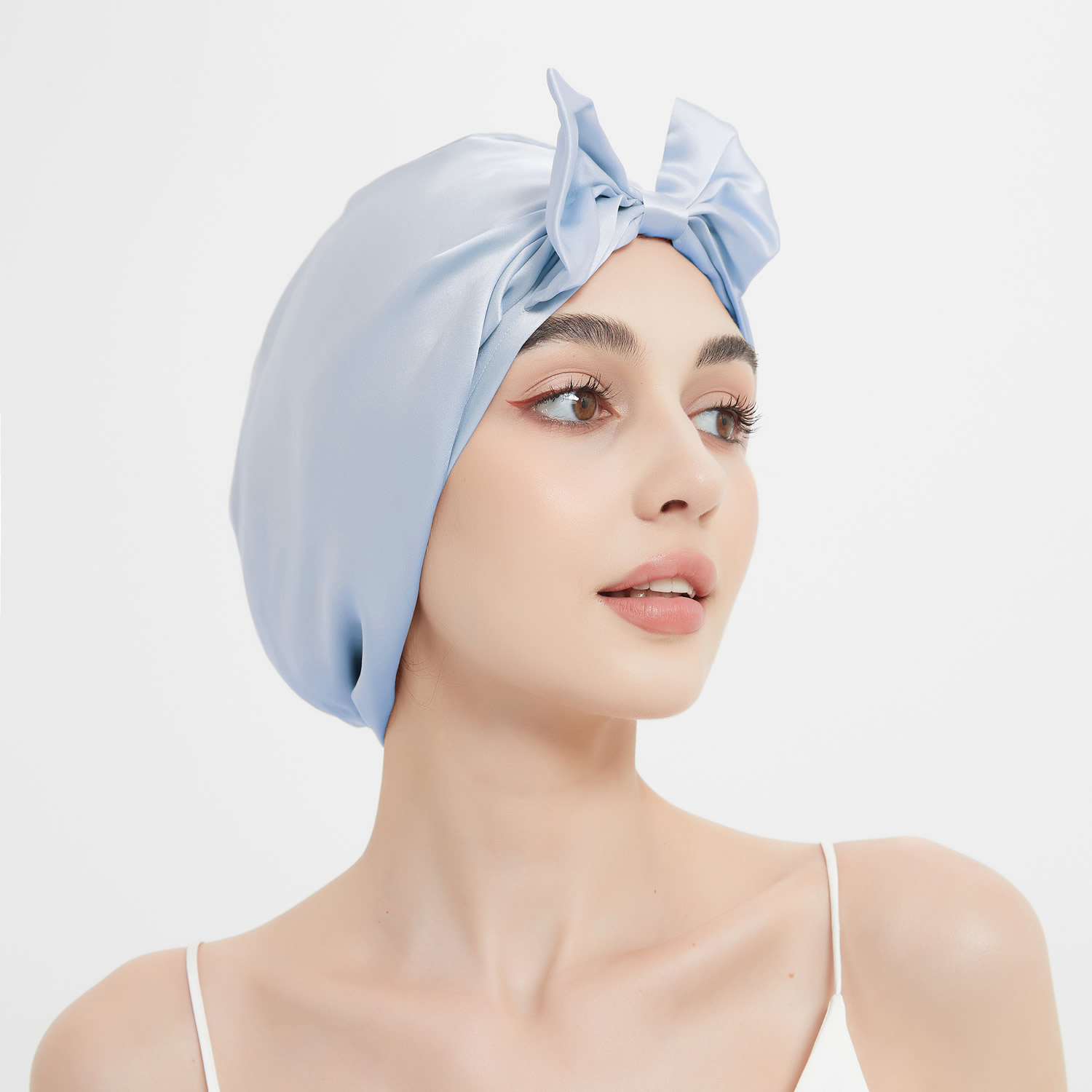 Silk Sleep Cap with Bowknot | 19 Momme | RachelSilk | United States
