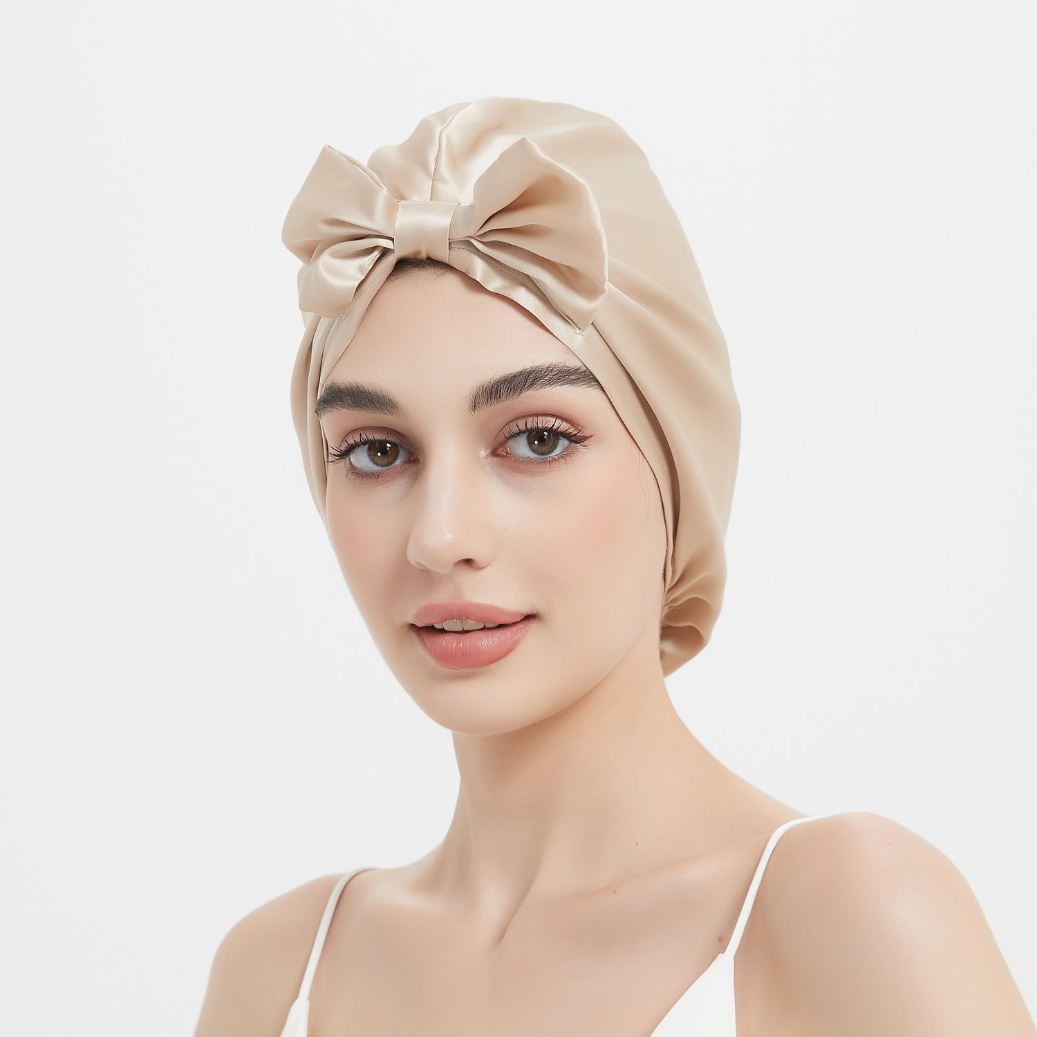 Silk Sleep Cap with Bowknot | 19 Momme | RachelSilk | United States