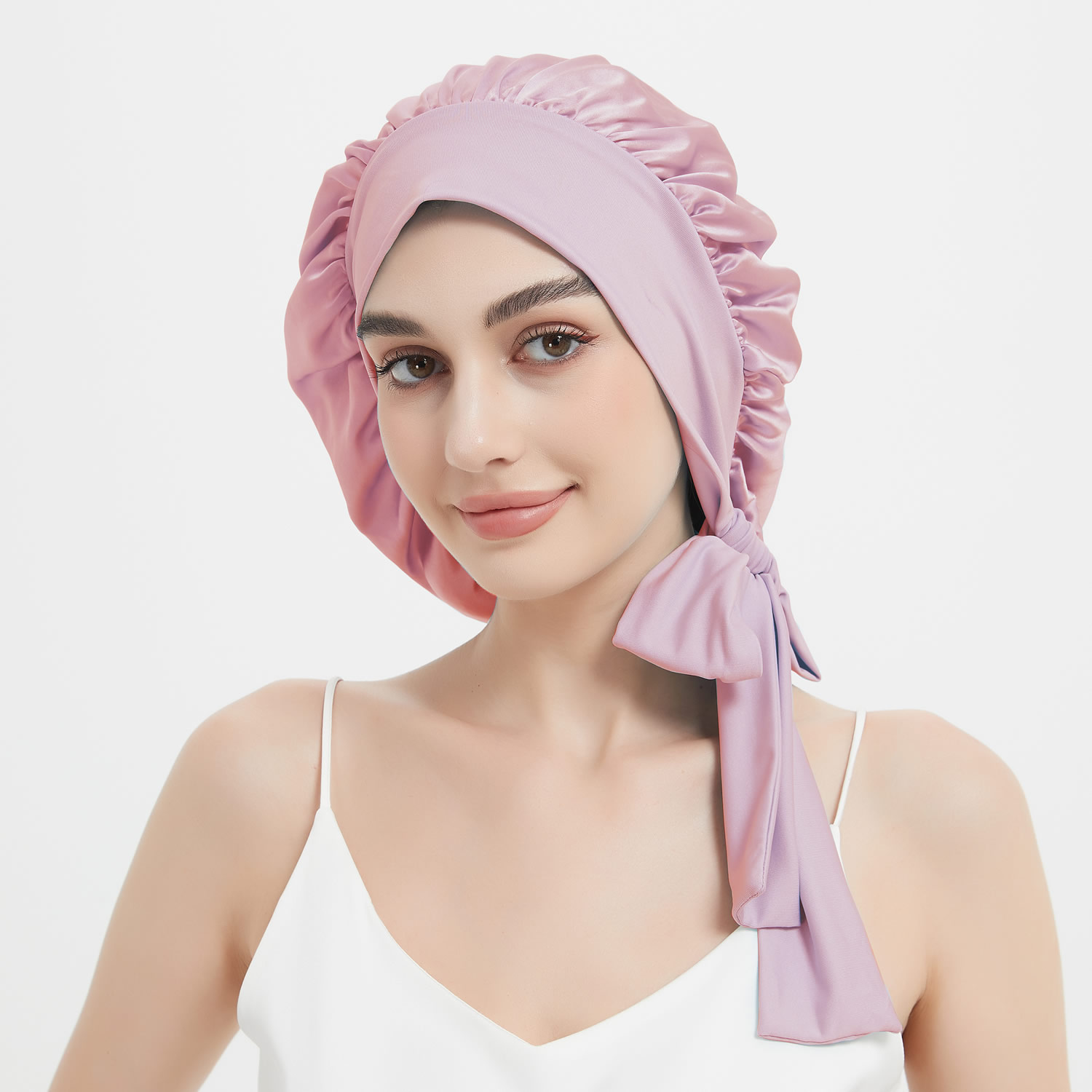 Silk Sleep Cap with Elastic Ribbon | 22 Momme | RachelSilk | United States