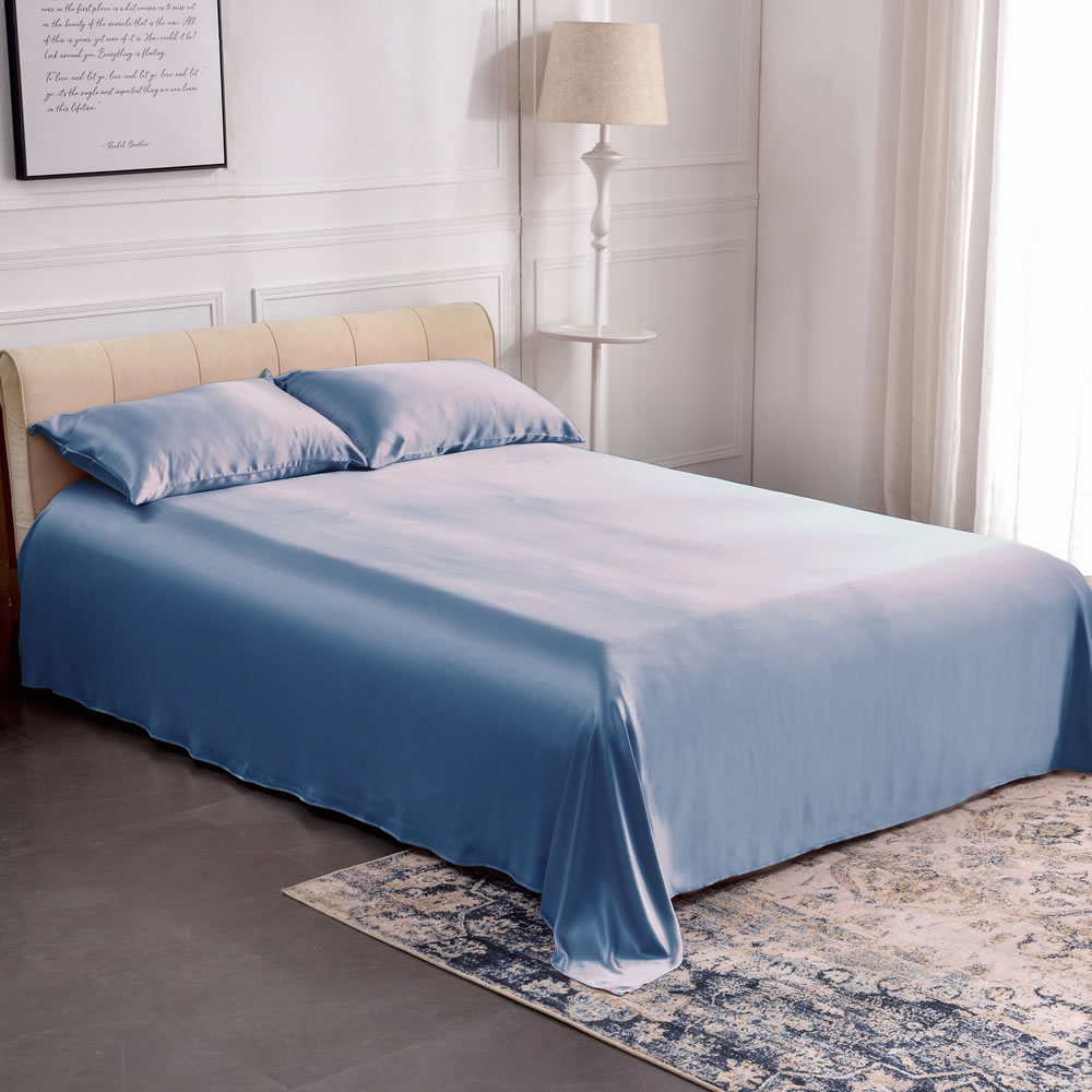 3PCS 25 Momme Silk Flat Sheet Pillowcases Set | RachelSilk | United States
