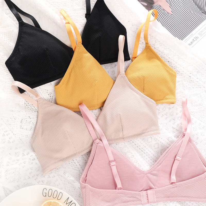 Elastic Wireless Silk Bra Rachelsilk United States