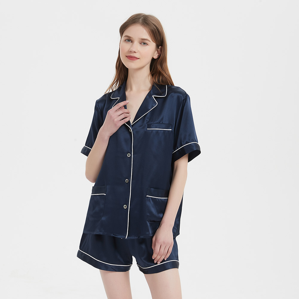 22 Momme Summer Women Short Silk Pajamas | RachelSilk | United States